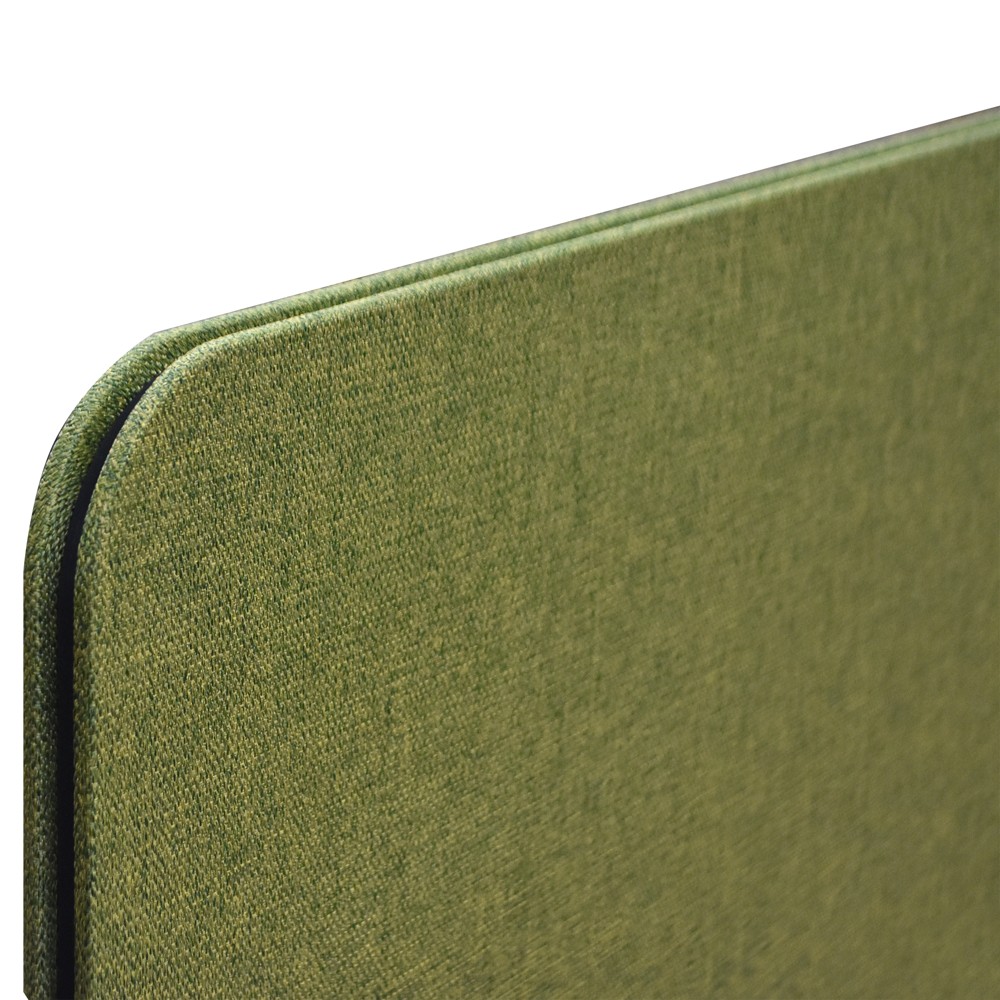 Table divider, melamine frame, textile upholstery, dark blue