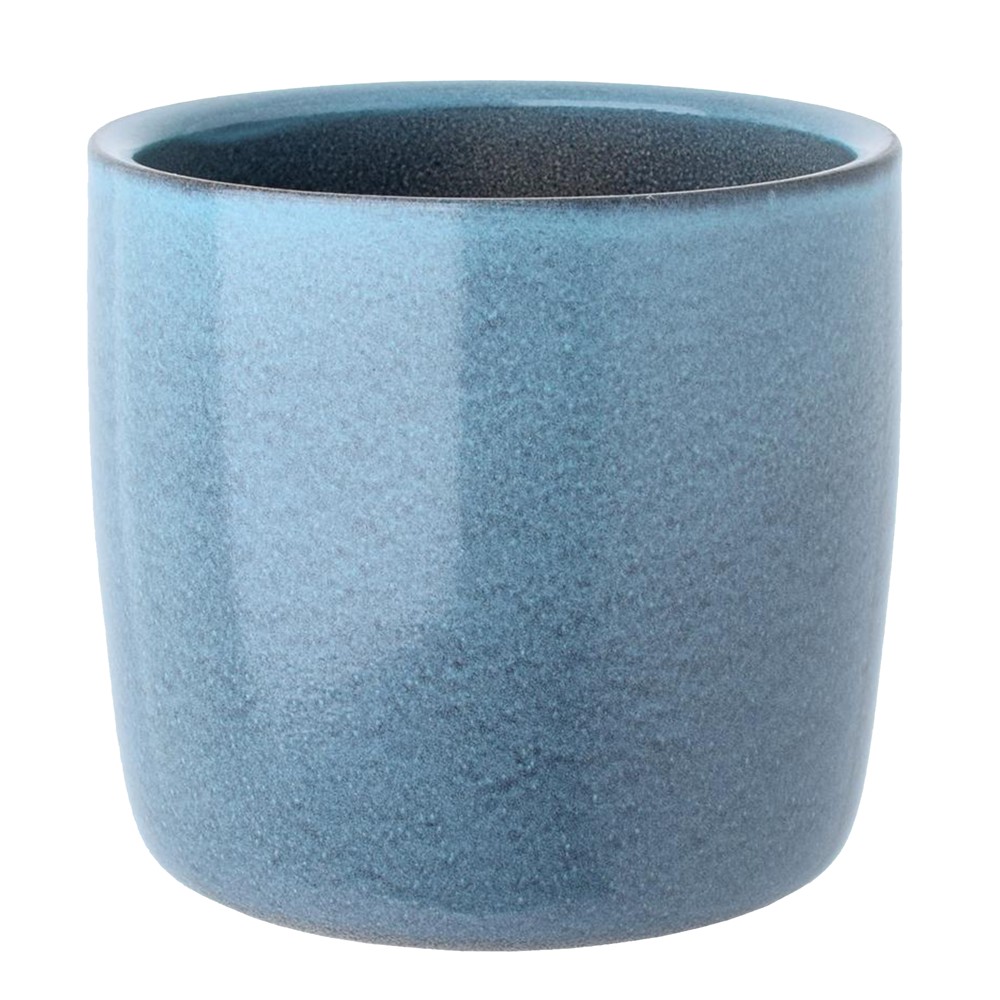 Flower pot, Lagoon, ceramic, light blue, Ø15xH13.7 cm | Mega