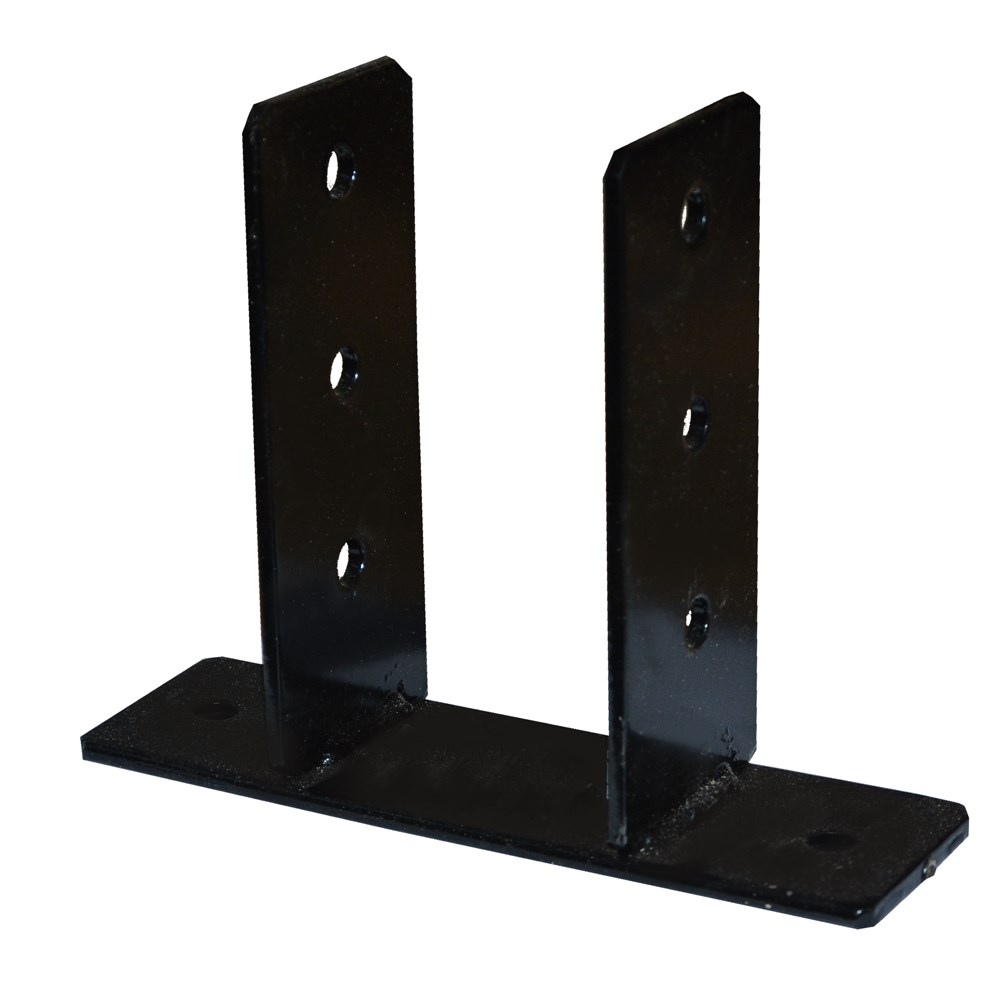 Timber post support, 80mm, Black | Megatek