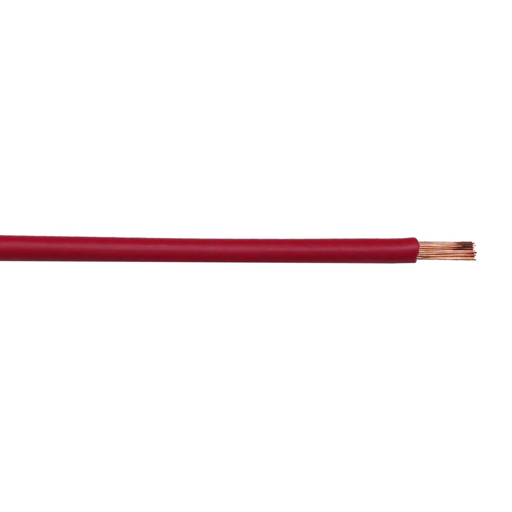 Flexible power cable 1x6mm², Red color N07V-K, Fire resistan