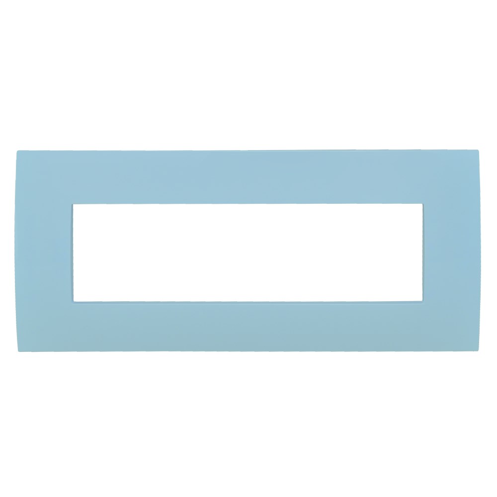 ABB cover frame, 7 module, blue color | Megatek