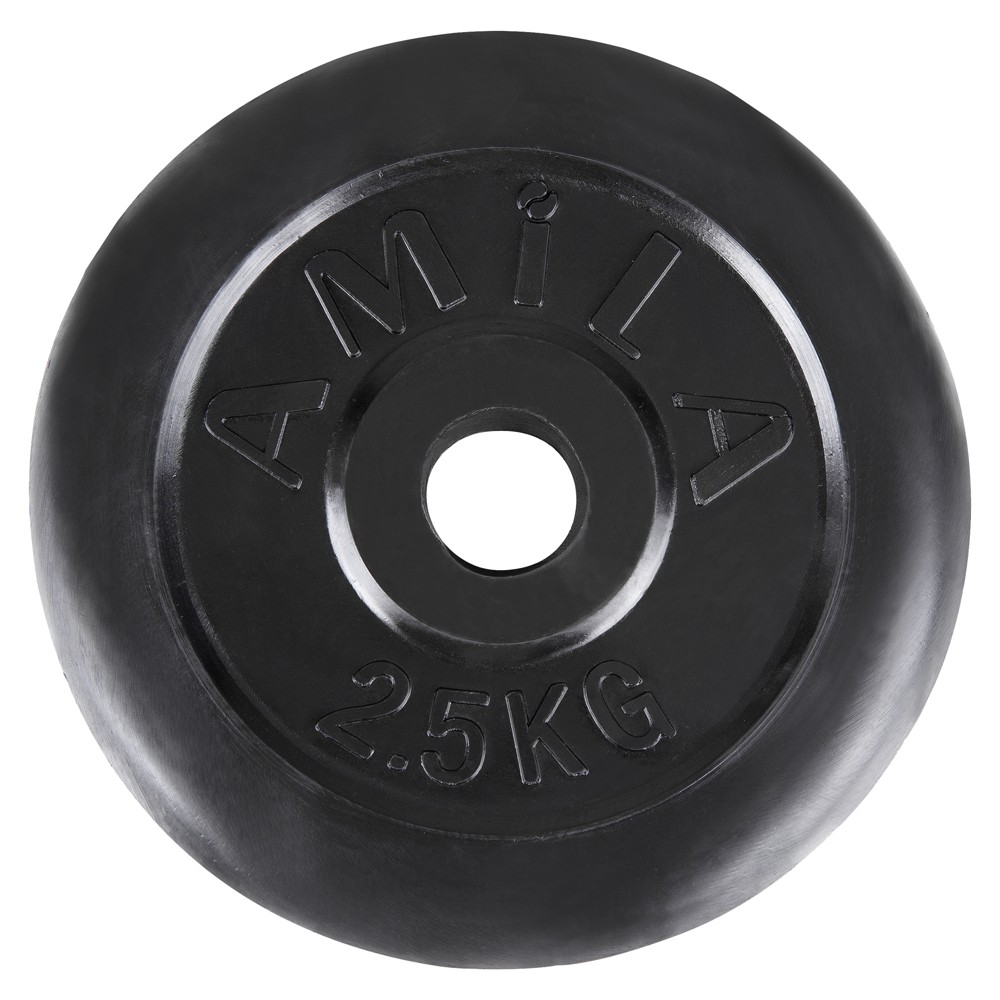Dumbbell, Amila, weight 2.5 kg, diameter 28 mm, rubber coati