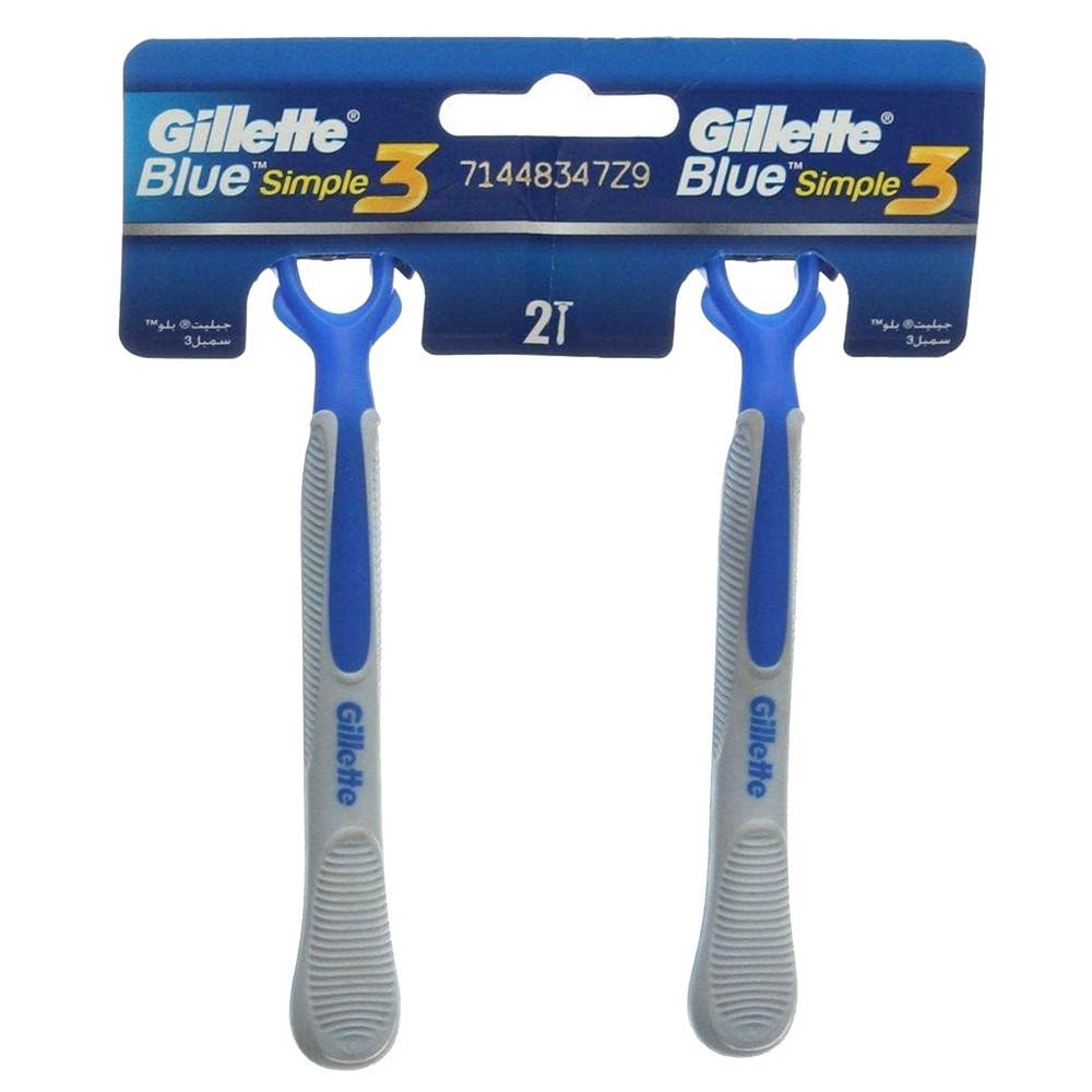 Gillette Blue simple 3 disposable razor 2/1 | Megatek