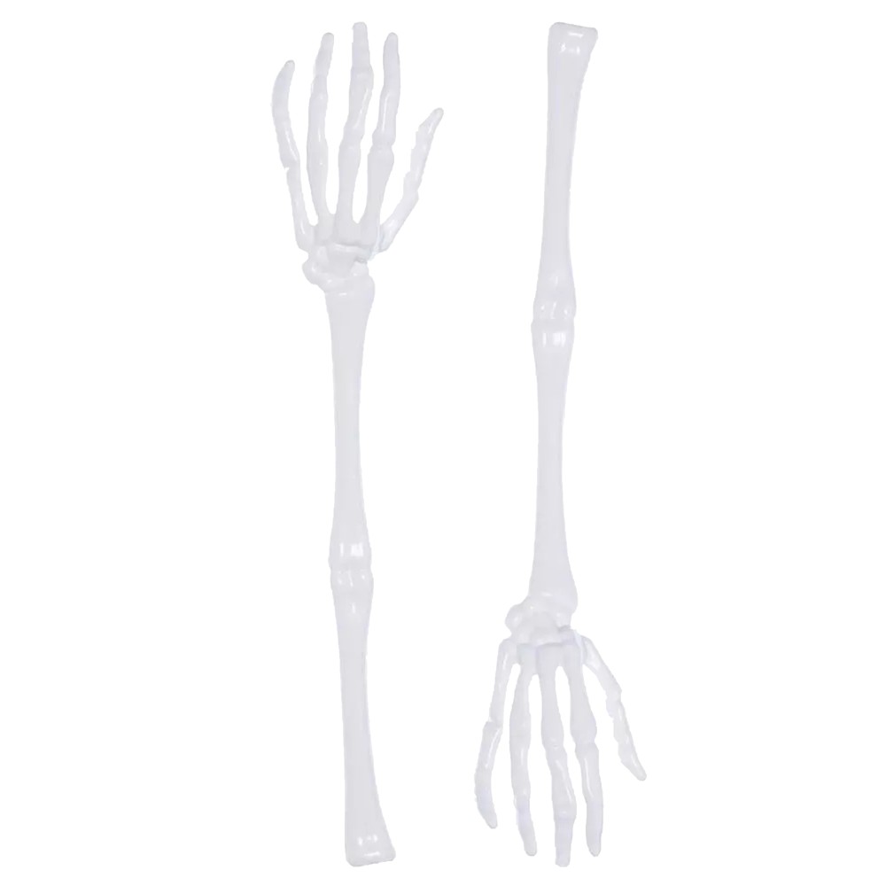 Salad serving, plastic, skeleton, white, 1 pack | Megatek