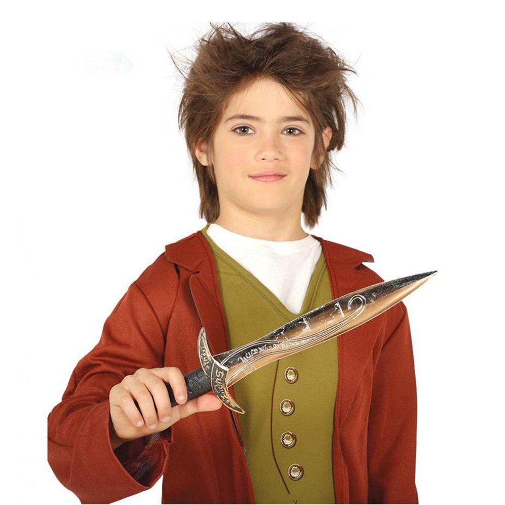 Magic knife, halloween, 39 cm, plastic, brown, 1 piece | Meg