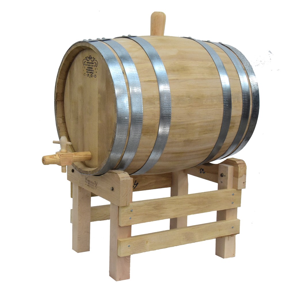 Bute druri lisi për pije alkoolike, dru, 50 l, bezhë, 1 copë