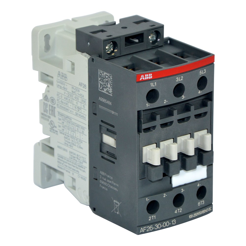Contactor AF26-30-00-13, 100-250V AC/DC, 45A (AC-1), 26A (AC