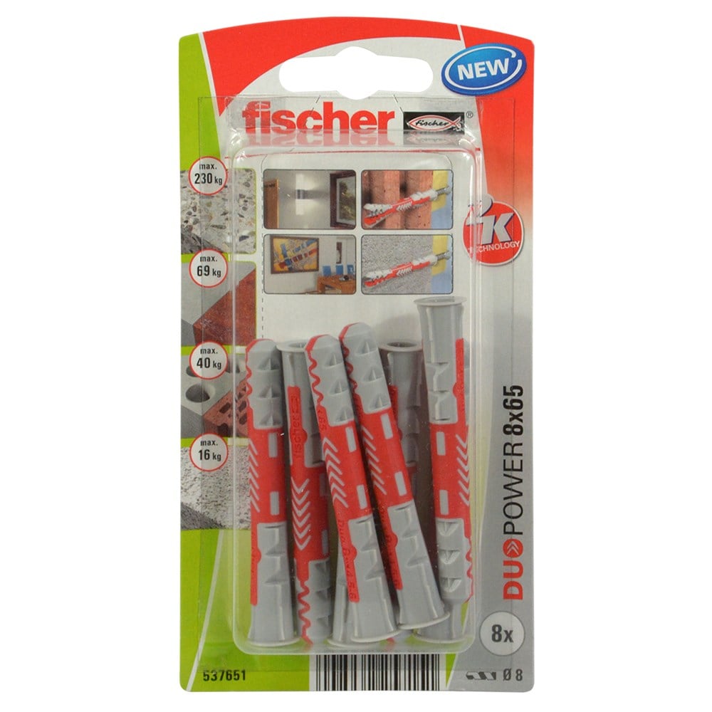 Fischer Universal plug 8 x DUOPOWER 8 x 65 | Megatek