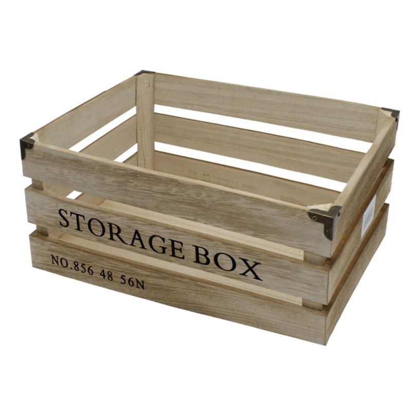 Kuti magazinimi, druri, natyrale, 35x25xH15 cm | Megatek