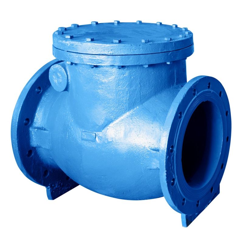 Non-return valve DN 300 PN 10 with flange and metal closures