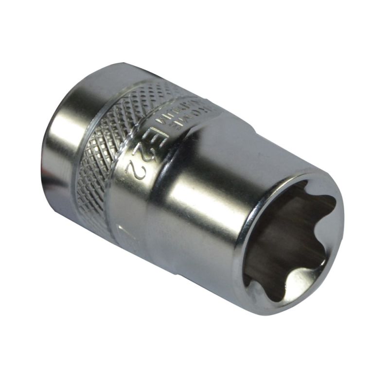 E-Torx socket, BENMAN, chrome vanadium, 1/2'', T22 | Megatek