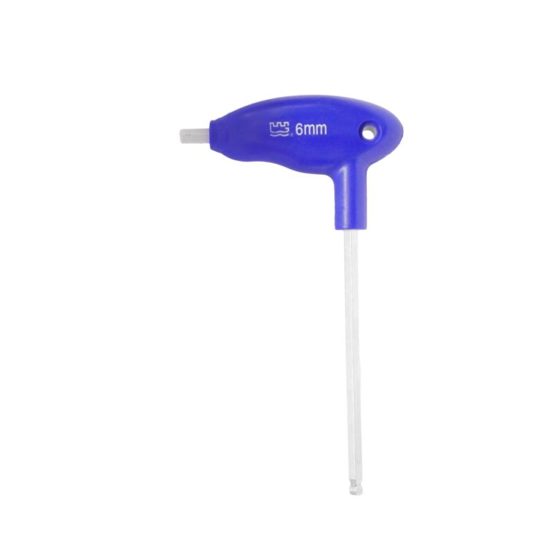 T-type allen key,ball end, plastic/steel, 6 mm | Megatek