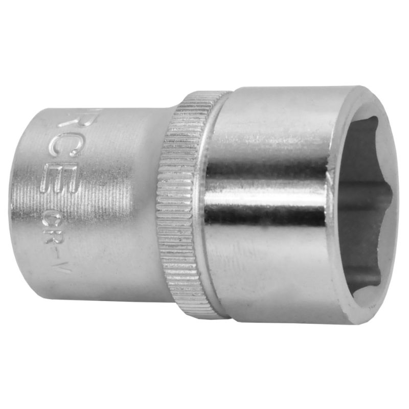 Flank socket, FORCE, chrome vanadium, 1/2 ,6 PT, 30x38 mm