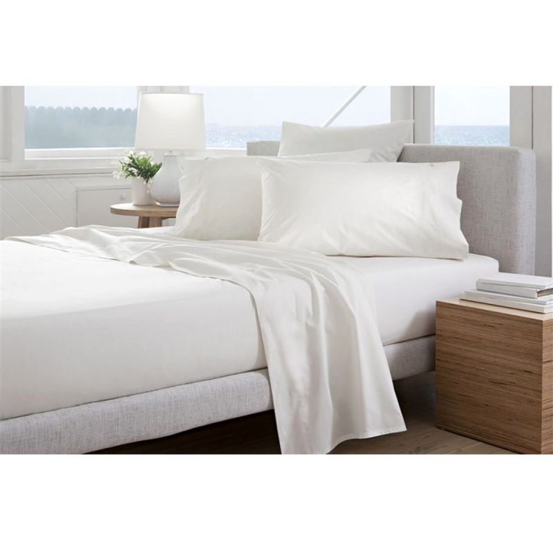 Single bed linen, 100% cotton, white, bed linen: 160x240 cm