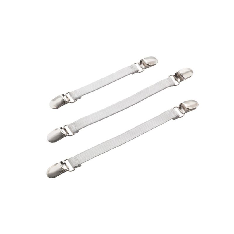 Elastic tension clips for ironing board covers, chromed plat
