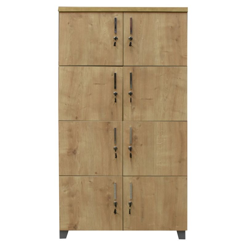 Office cabinet, Myl 820, with 8 drawers with lock, melamine,