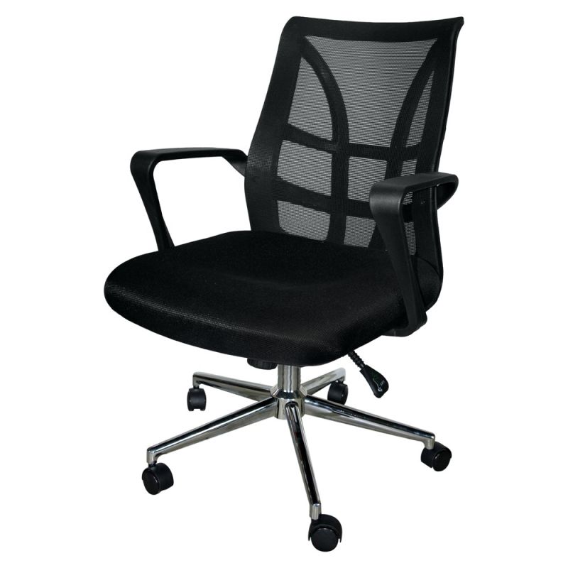 Karrige zyre me rrota, me krahë, strukturë e kromuar, rrjetë