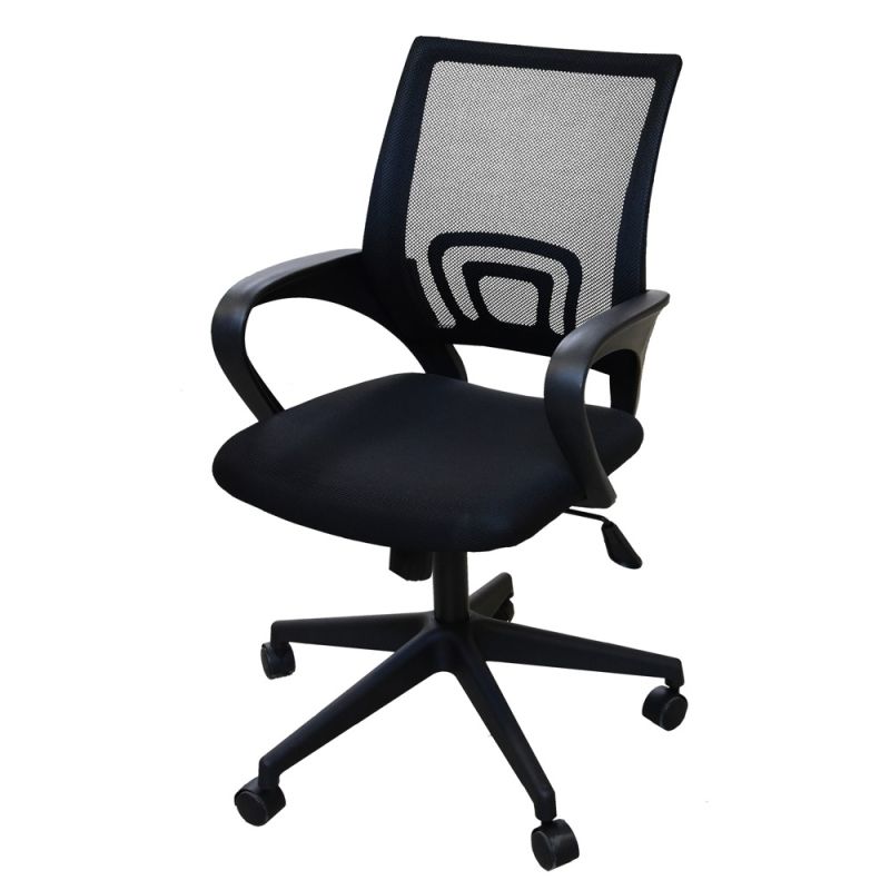 Karrige zyre me rrota, me krahë, strukturë plastike, tapicer