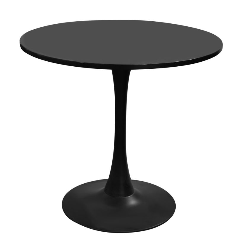 Tavolinë bari, Clift, syprinë mdf, strukturë metalike, e zez