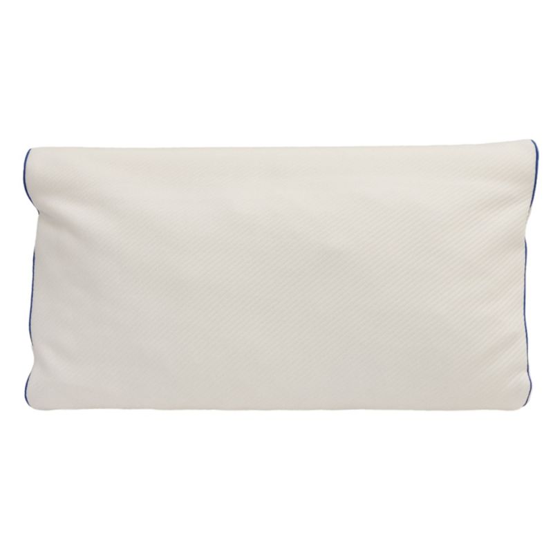Pillow, Air Flocon Tube, memory foam, polyester, white/blue,