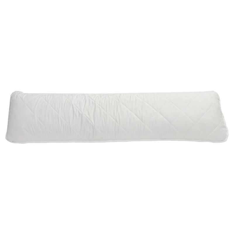 Pillow, Body Pillow, memory foam crumbs, microfiber, white,