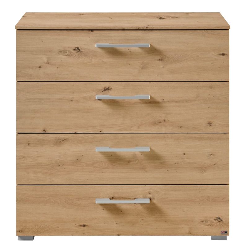 Dresser, Merlin, with 4 drawers, melamine, sonoma, 80x38xH85
