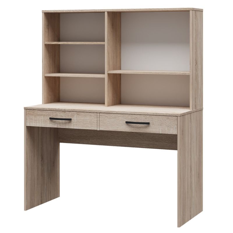 Tavolinë studimi, melaminë, sonoma, 117x50xH143 cm | Megatek