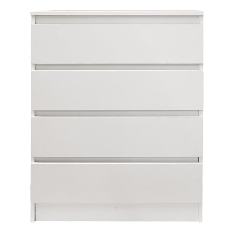 Cabinet, melamine, with 4 drawers, white, 76x46xH92 cm | Meg