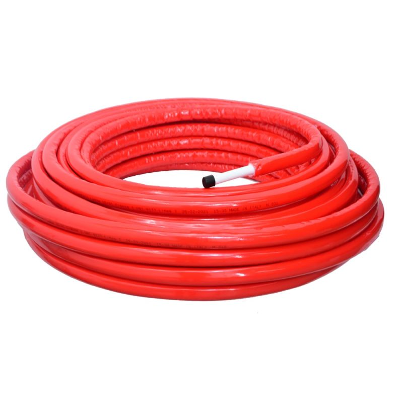 Multilayer pipe, PEX-AL-PEX, thermal insulation coating, ø20