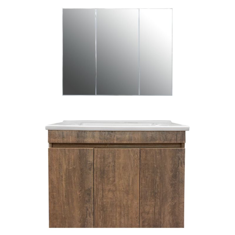 Toilet furniture, Omega 85, MDF, walnut | Megatek