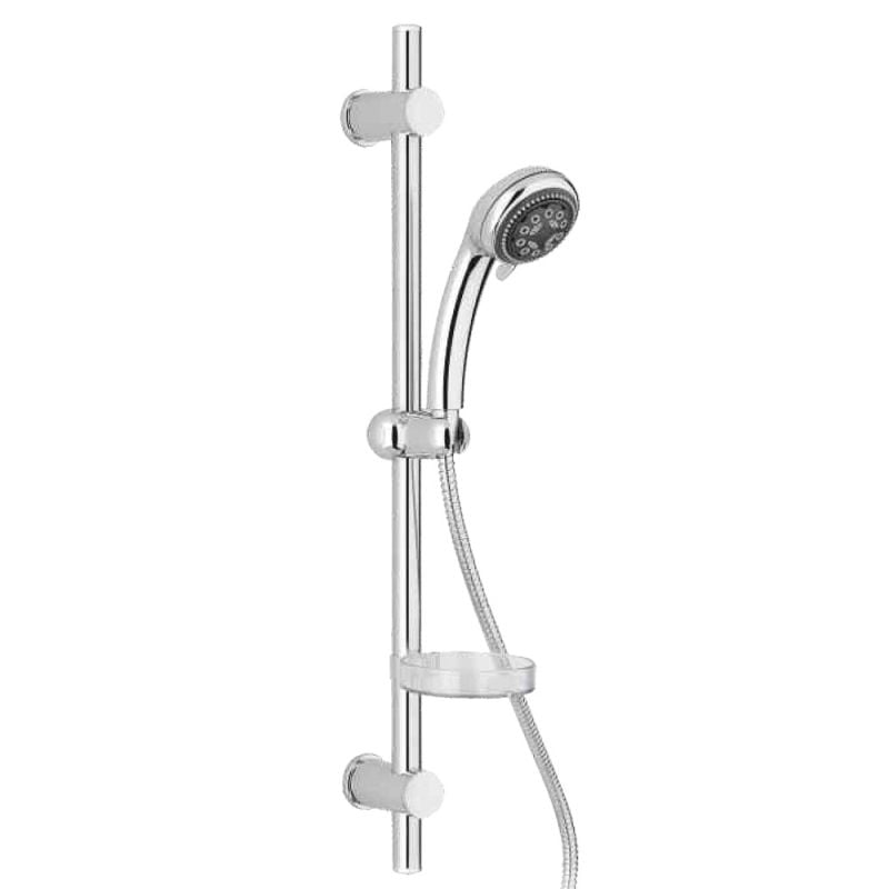 Set dushi, kokë dushi+ tub fleksibël, 5 funksione, çelik/kro