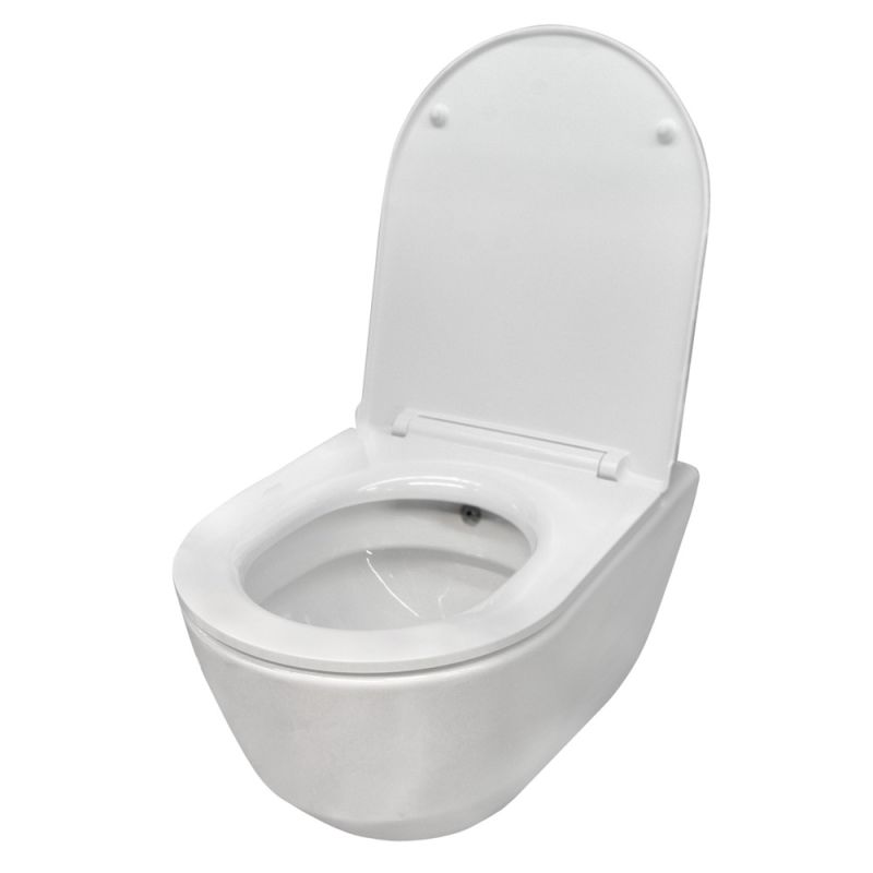 Wc set, with bidet system, aks 18, wall mounting, with lid,