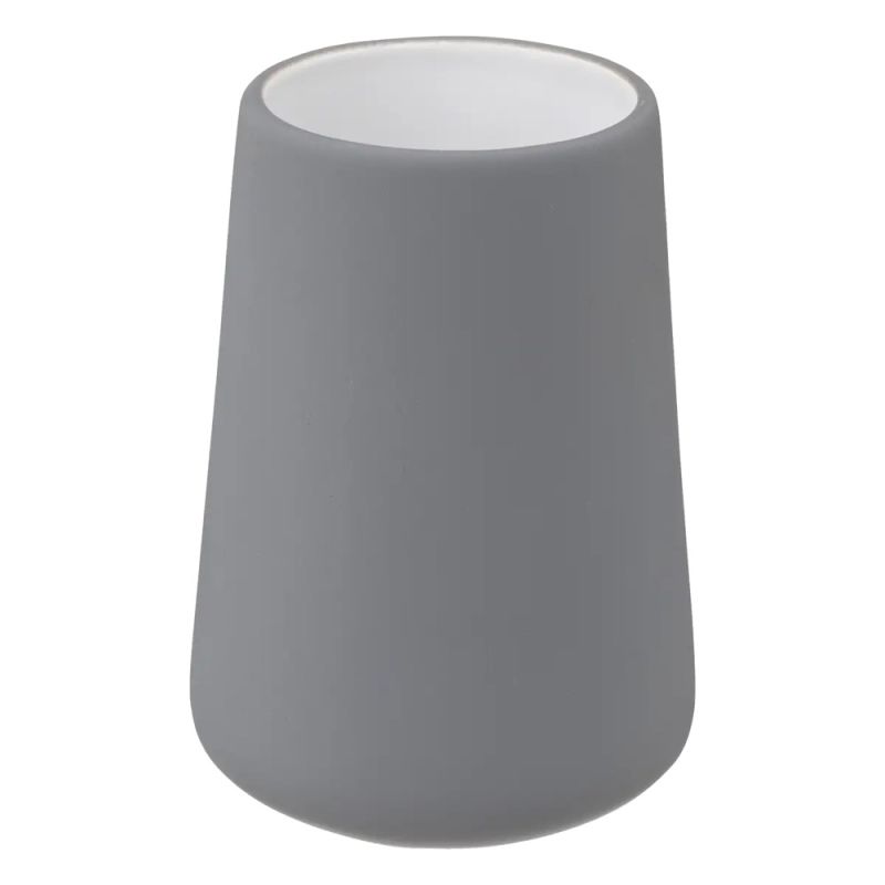 Toothbrush holder, Colorama, ceramic, gray, 8.5xH12 cm | Meg