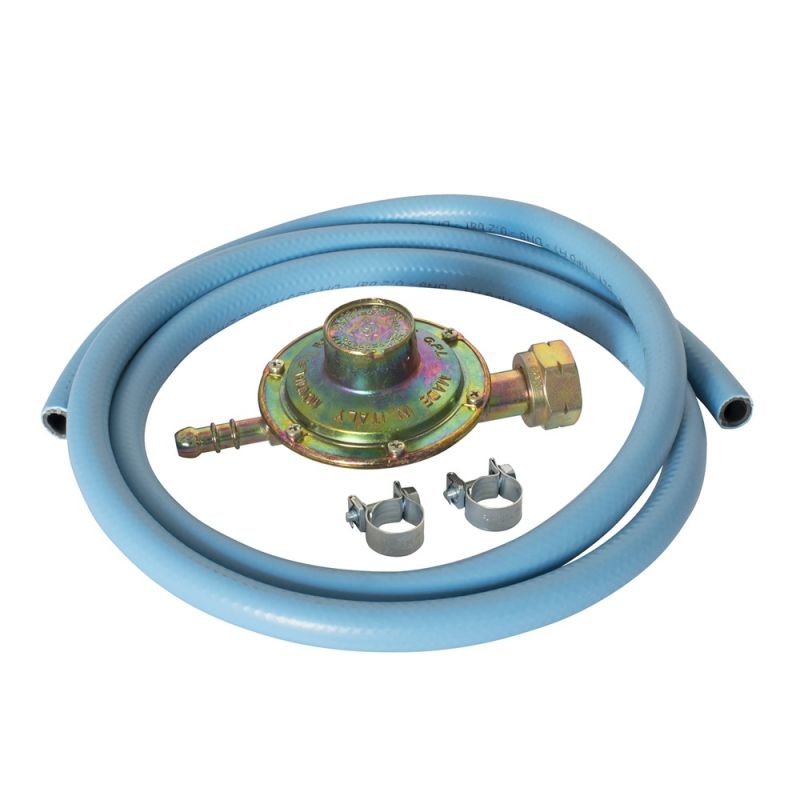 Gas regulator set + rubber tube, with gaskets, 8x13x150cm
