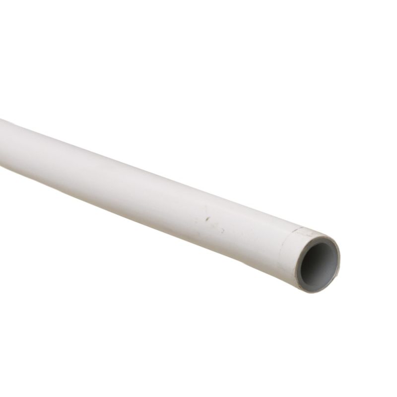 Uncoated multilayer pipe, polyethylene/aluminum, white, 16mm