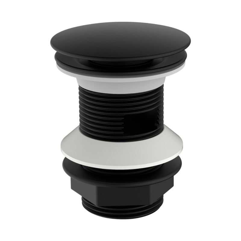 Basin faucet, with overflow, Abs, black, 1/1/4'' | Megatek