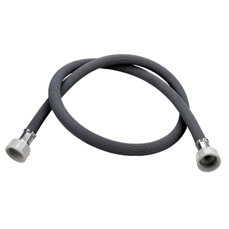 Supply pipe, for washing machine, rubber/plastic, gray, 3/4'