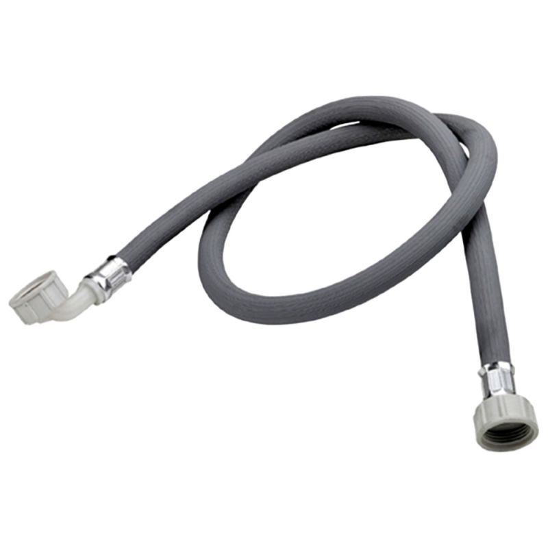 Bryl supply pipe, for washing machine, rubber/plastic, gray,