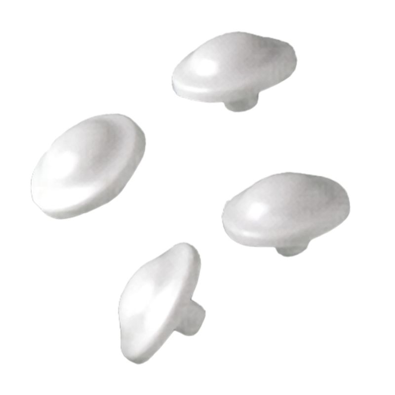 Toilet lid stopper, plastic, white, 2.2x H 1cm | Megatek