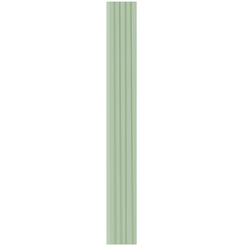 Decorative wall panel, polystyrene, green, 290x16xH1.2 cm