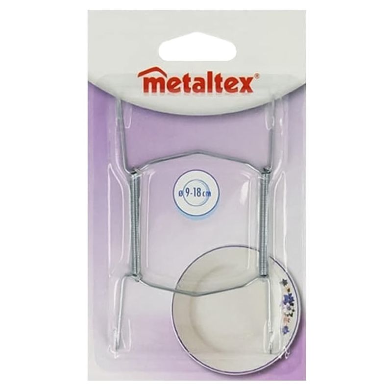 Small plate holder, metal, neutral, D-8-18 CM | Megatek