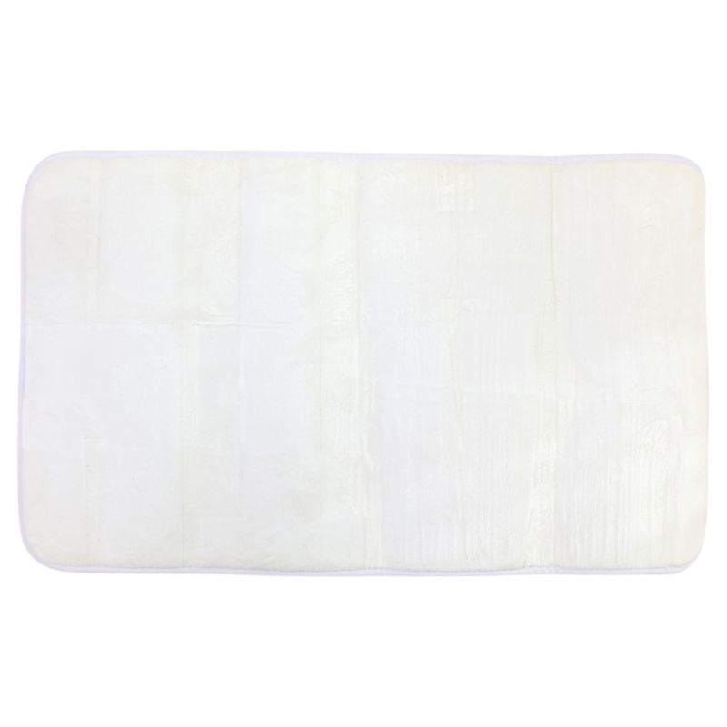 Bath mat, Rectangular, Coton, White, 45x70 cm | Megatek