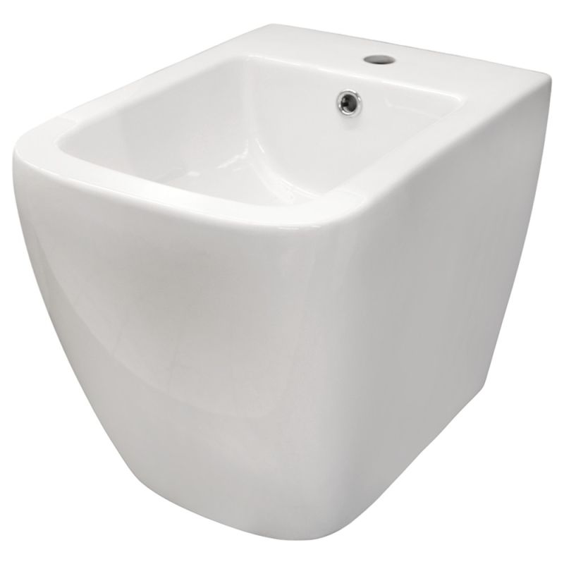 Bidet, HydraSet, floor-mounted, porcelain, white, 47.5x35.5x