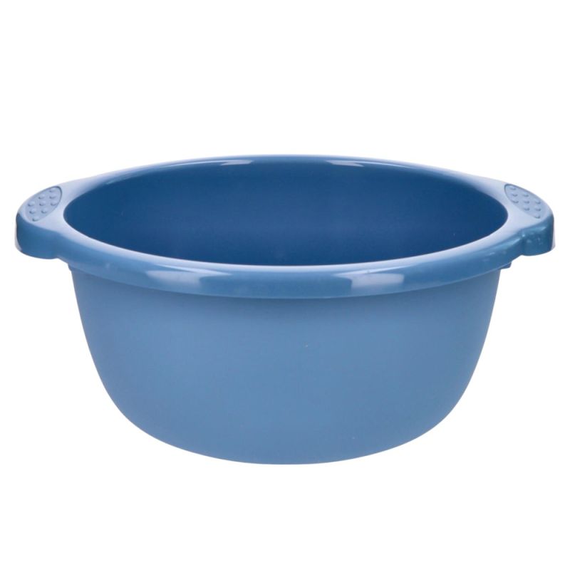 Round basin, plastic, blue, 9 lt, Dia.35xH 15 cm | Megatek