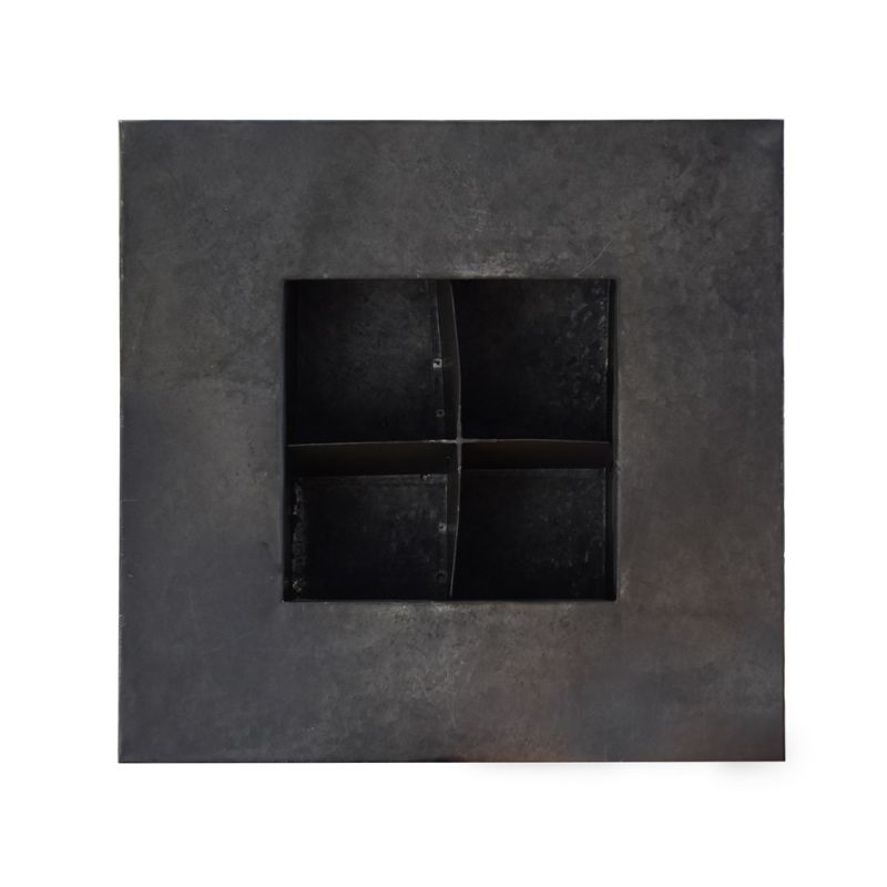 Raft mural, metalik, gri, 36x10xH36 cm | Megatek