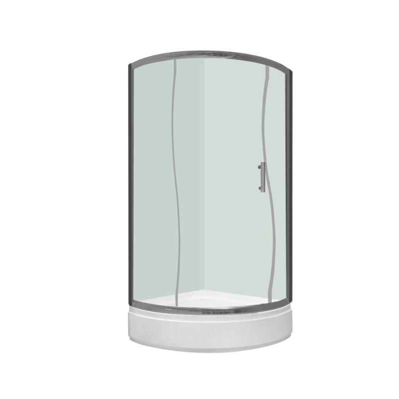 Set Kabine dushi 90x90x205cm-forme vale pllake dushi 90x90x1