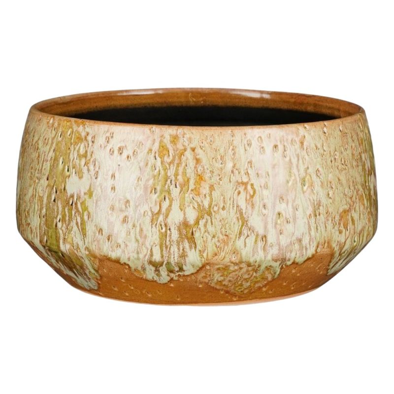 Flower pot, Harris, ceramic, taupe, Ø32.5xH15 cm | Megatek