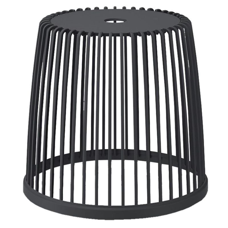 Tavolinë mesi, Clubo, plastike, antrasit, 38.6x35.8 cm | Meg