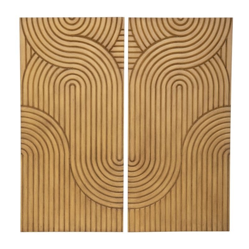 Wall decorator, Marko, Mdf/wood, brown, 80x3.5xH80cm | Megat