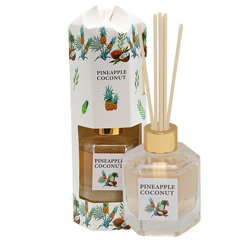 Diffuser, with sticks, Ocean, aromatic oil, 120 ml, hexagona